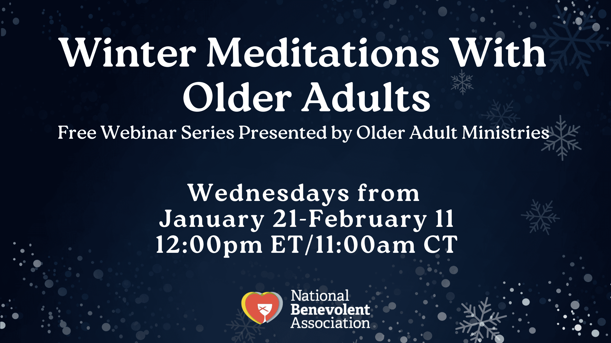 Winter Meditation for Older Adults Webinar Series - NBA Cares